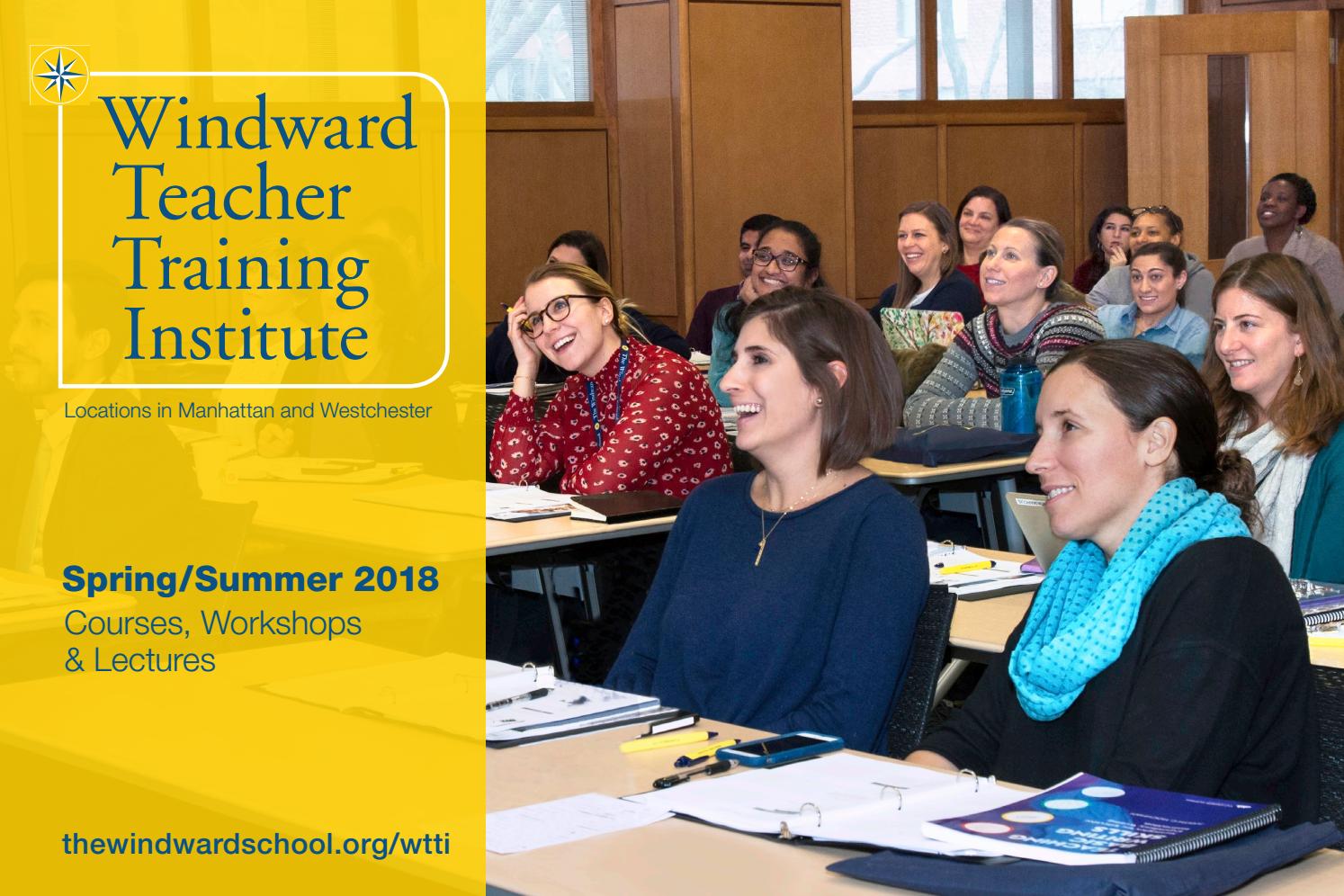 WTTI Course Catalogue Spring/Summer 2018 by The Windward School - Issuu