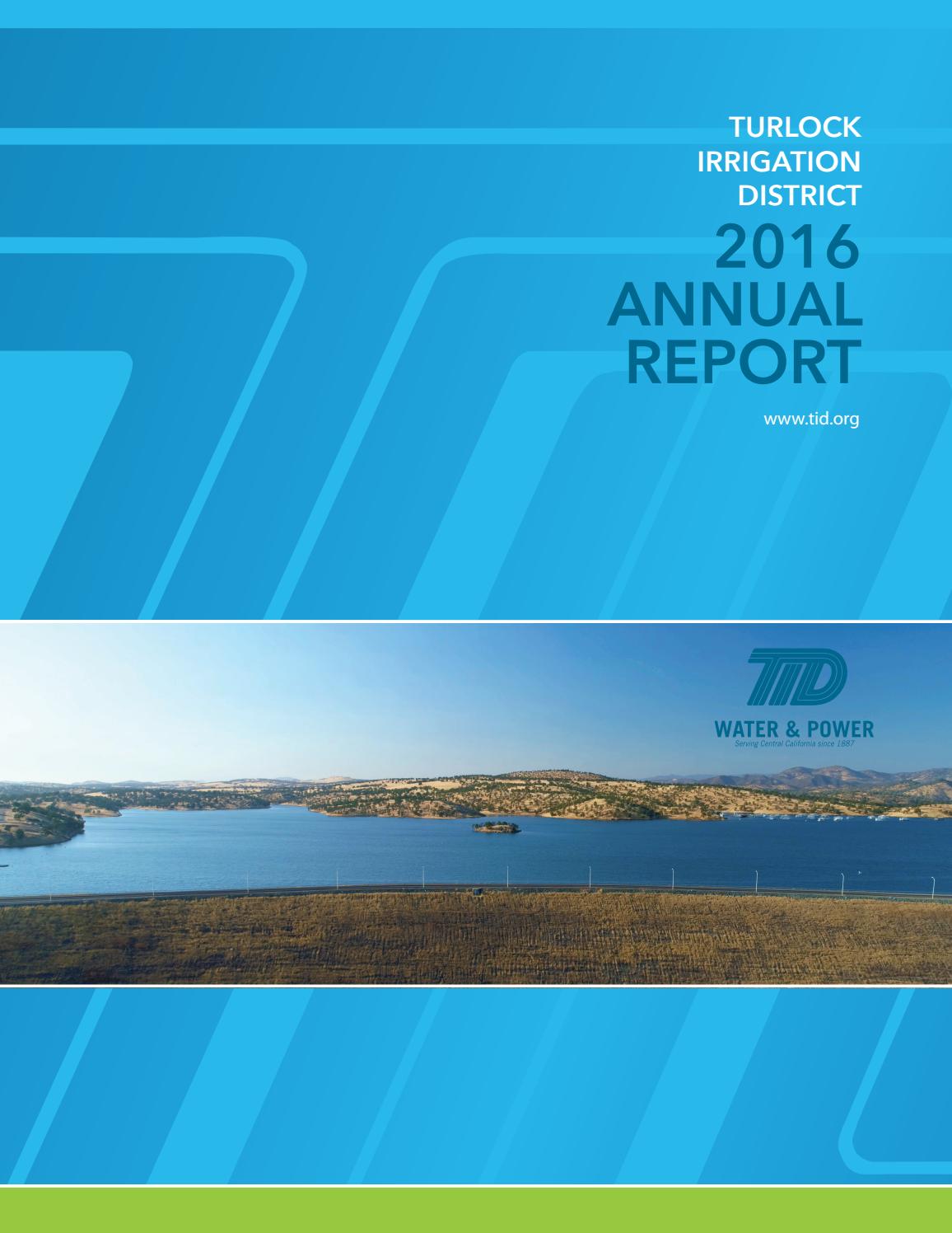 Tid annual report 2016 by Turlock Irrigation District - Issuu