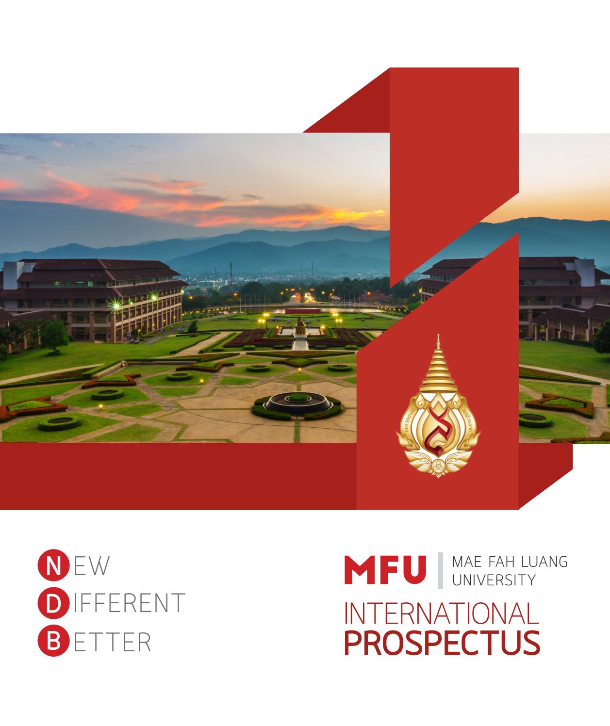 MFU Prospectus 2018 by Mae Fah Luang University - Issuu
