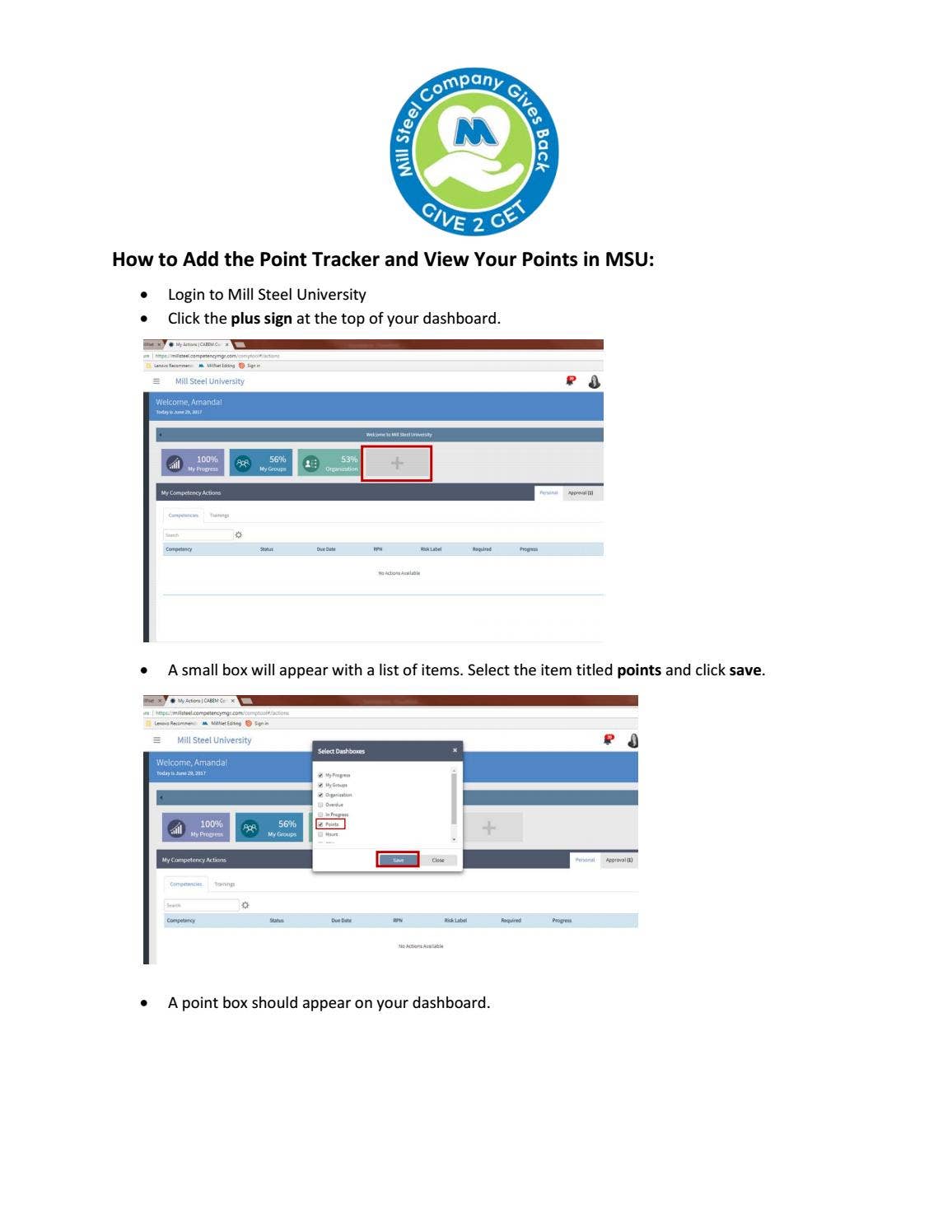 How to View G2G Points by Mill Steel Company - Issuu