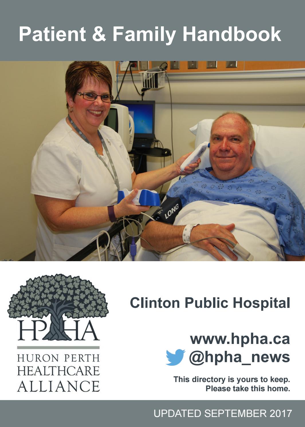 Huron Perth Healthcare Alliance Clinton Public Hospital Patient ...