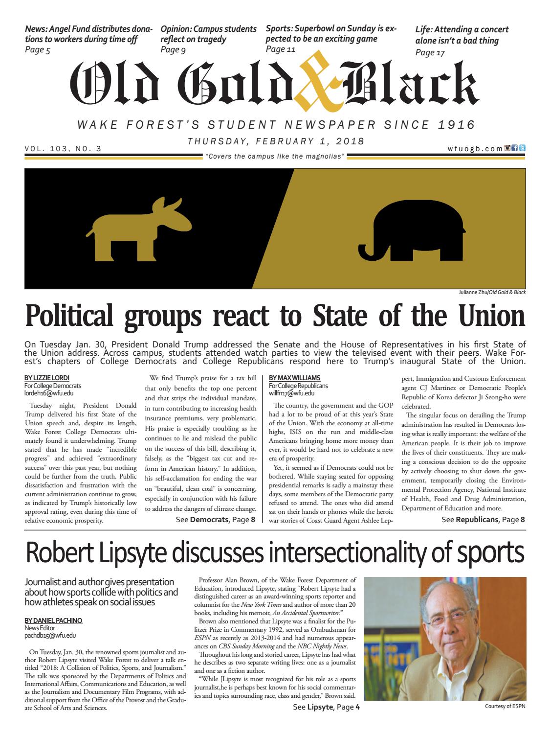 2:1 issu by Old Gold & Black - Issuu