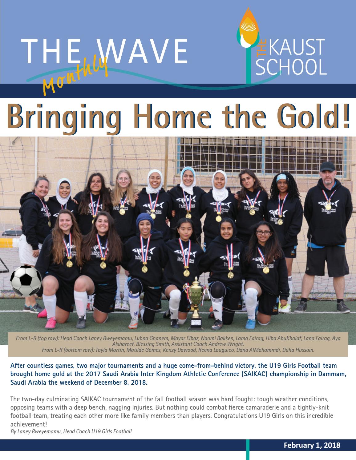 The Wave January 2018 by The KAUST School - Issuu