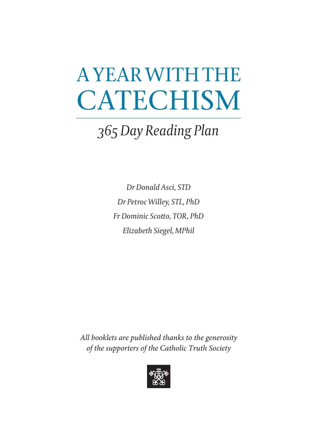 A Year with the Catechism (Preview) by Catholic Truth Society - Issuu
