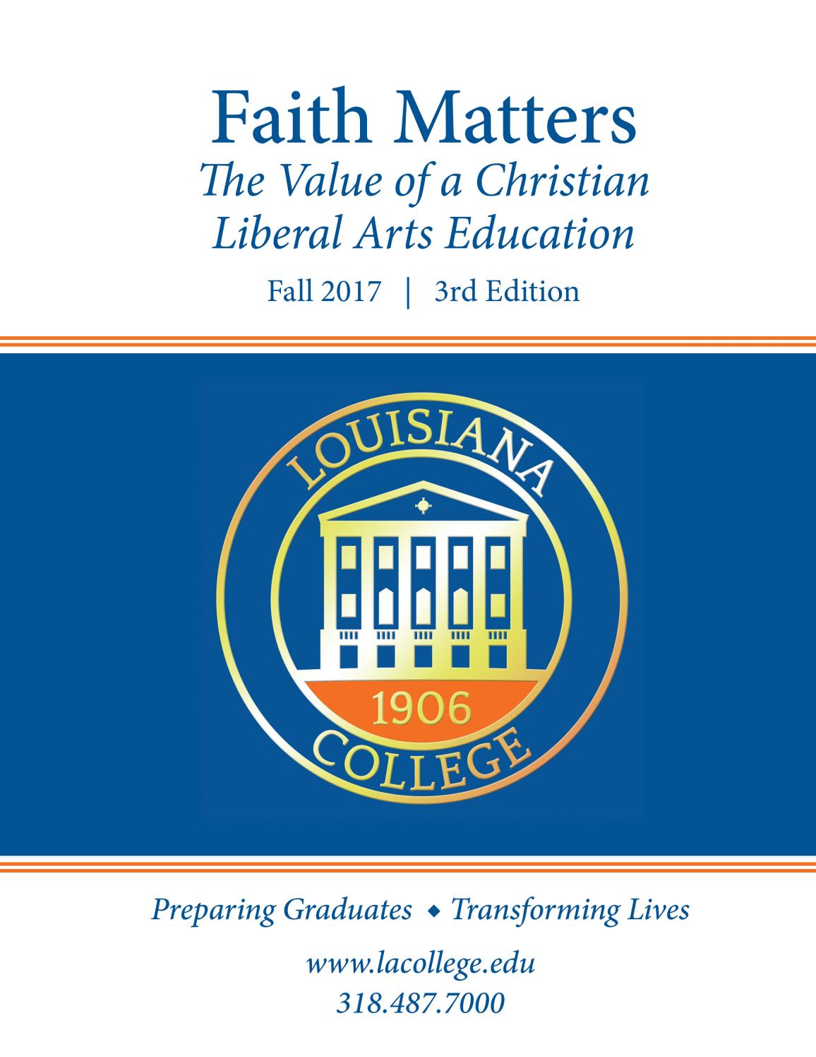 Faith Matters Fall 2017, 3rd Edition by Louisiana Christian University ...