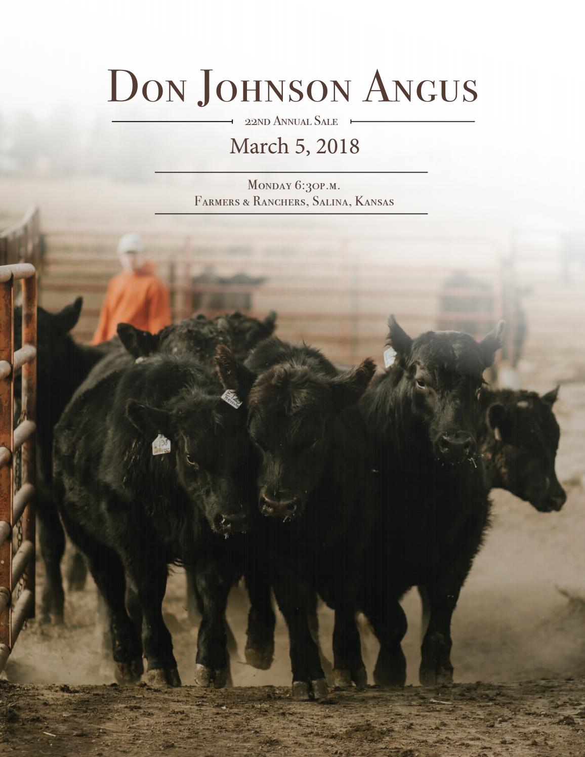 Don Johnson Angus - 2018 Bull Sale Catalog by LivestockDirect - Issuu