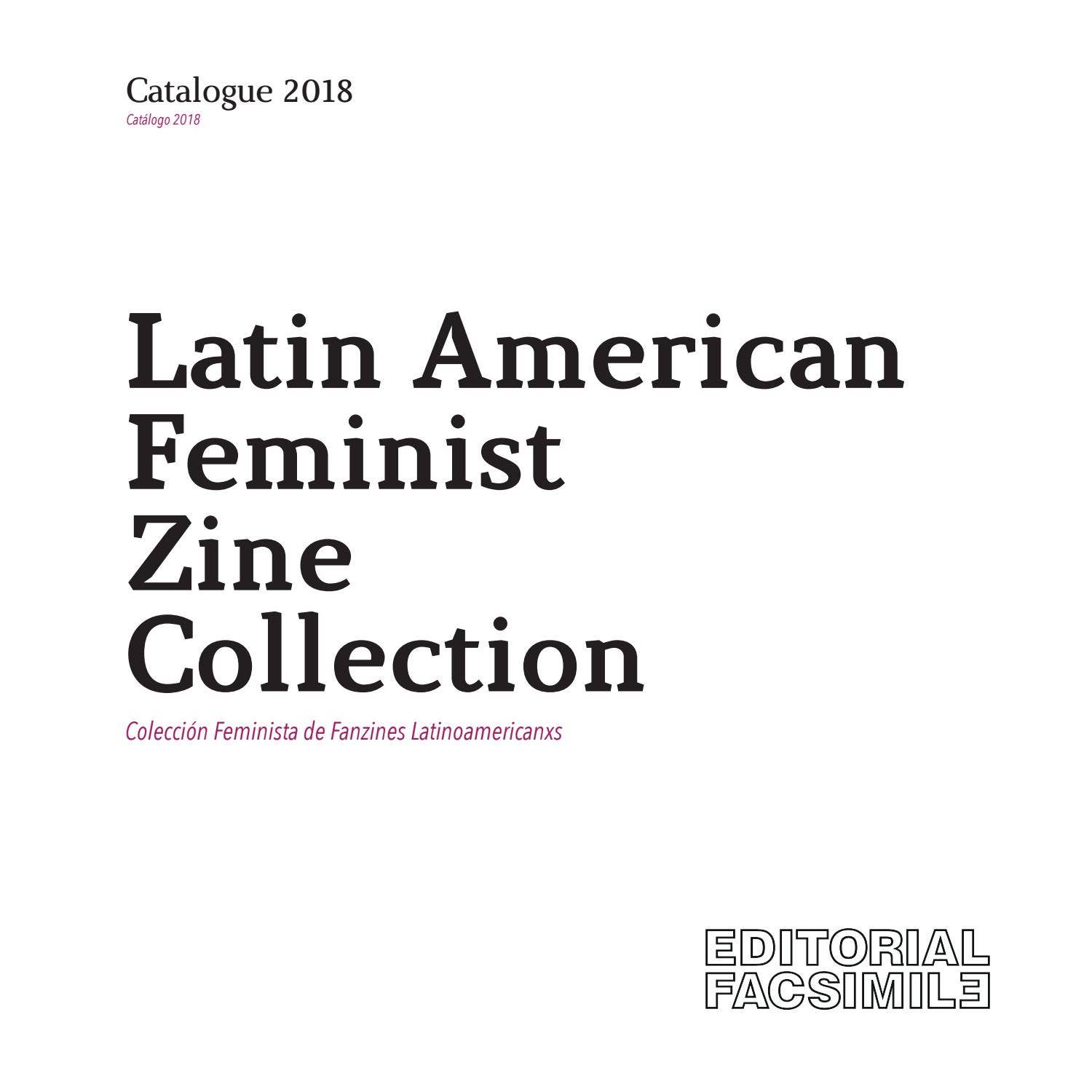 Latin American Feminist Zine Collection - Catalogue 2018 by Editorial ...