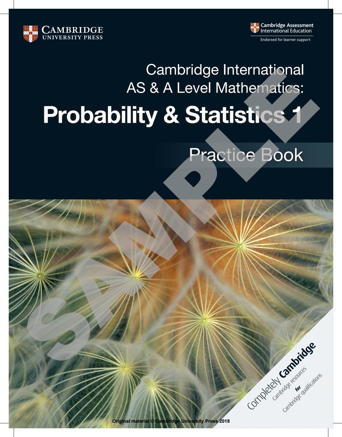 Preview Cambridge International AS & A Level Mathematics: Probability ...