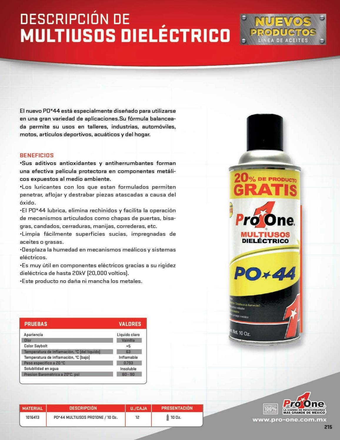 Productos Pro1One by Pro1One - Issuu