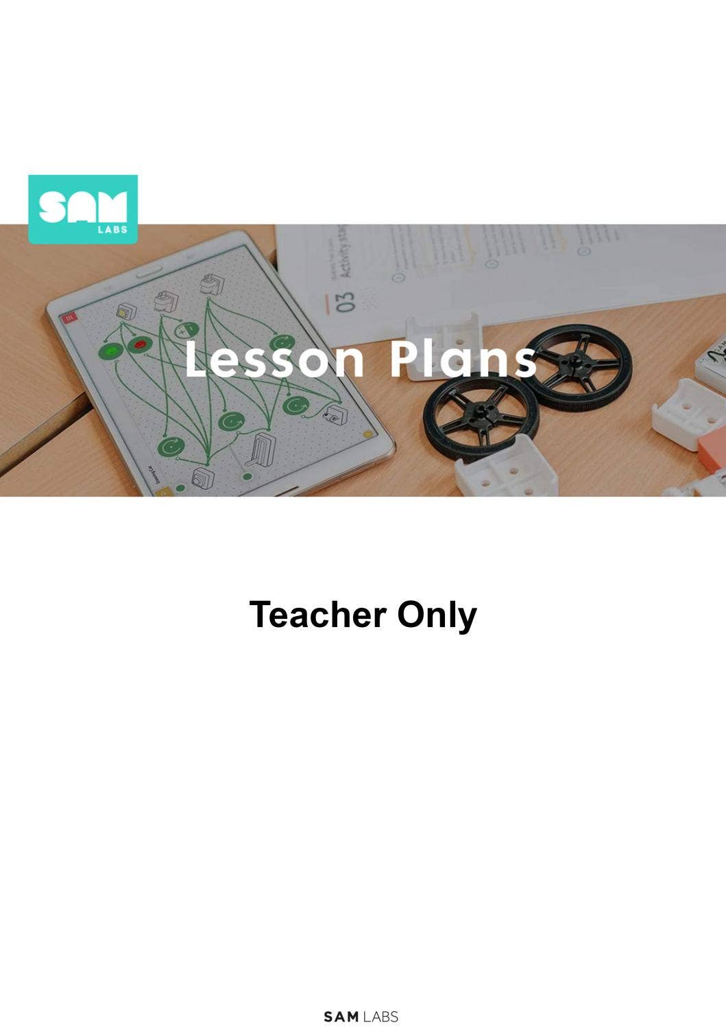 SAM Labs Lesson Plan Teacher &Student Version by ETC Educational ...