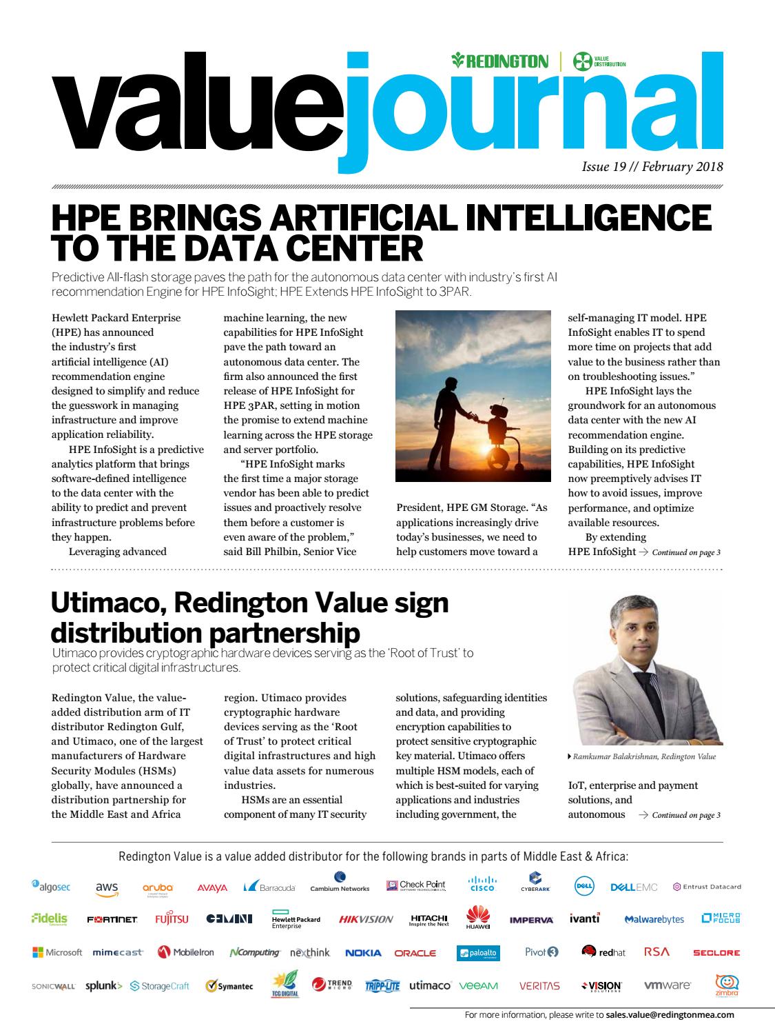 Value Journal | Issue 19 | February 2018 by Reseller Middle East - Issuu