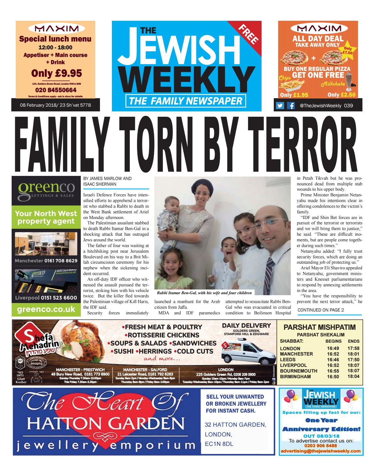 The jewish weekly 039 by The Jewish Weekly - Issuu