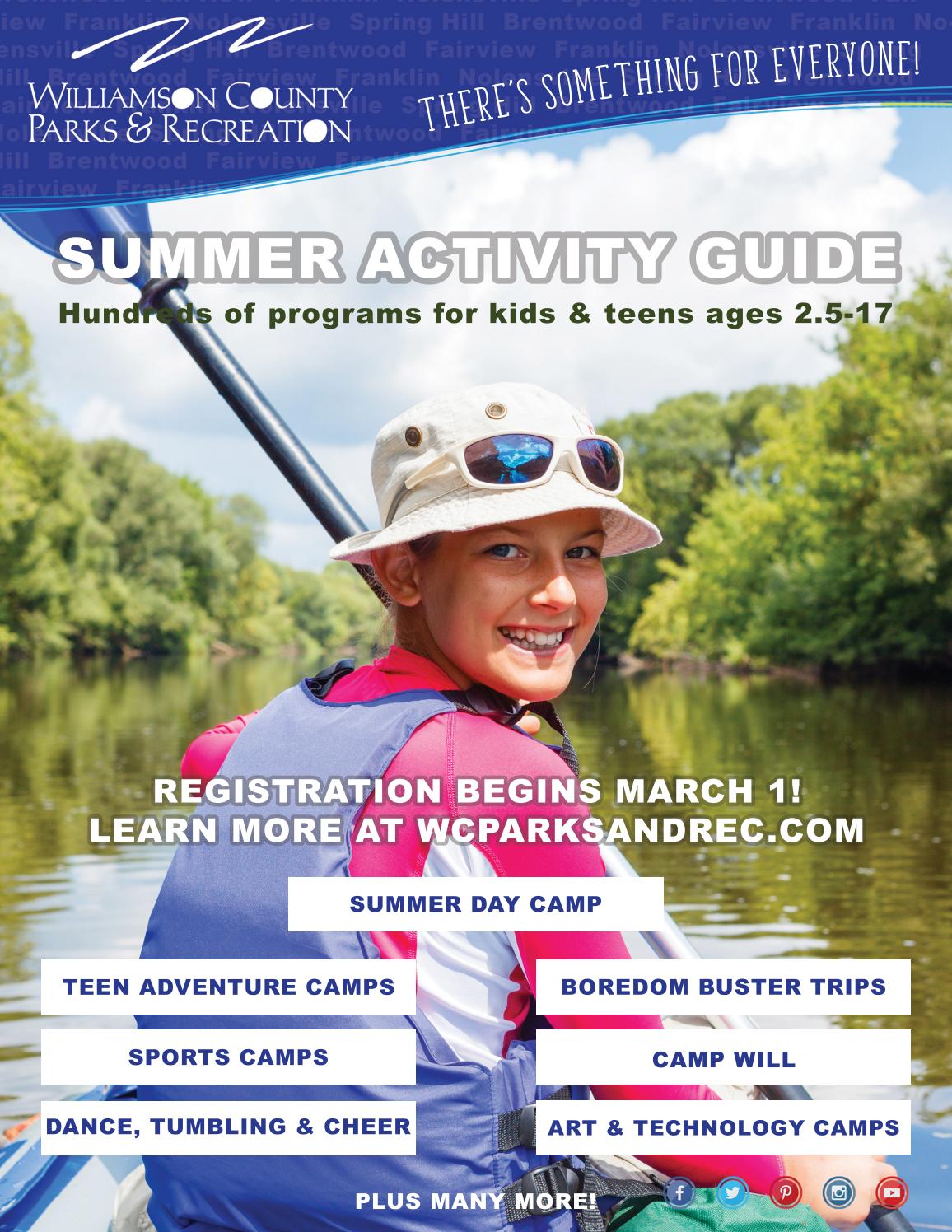WCPR Summer Activity Guide 2018 by Williamson County Parks and ...