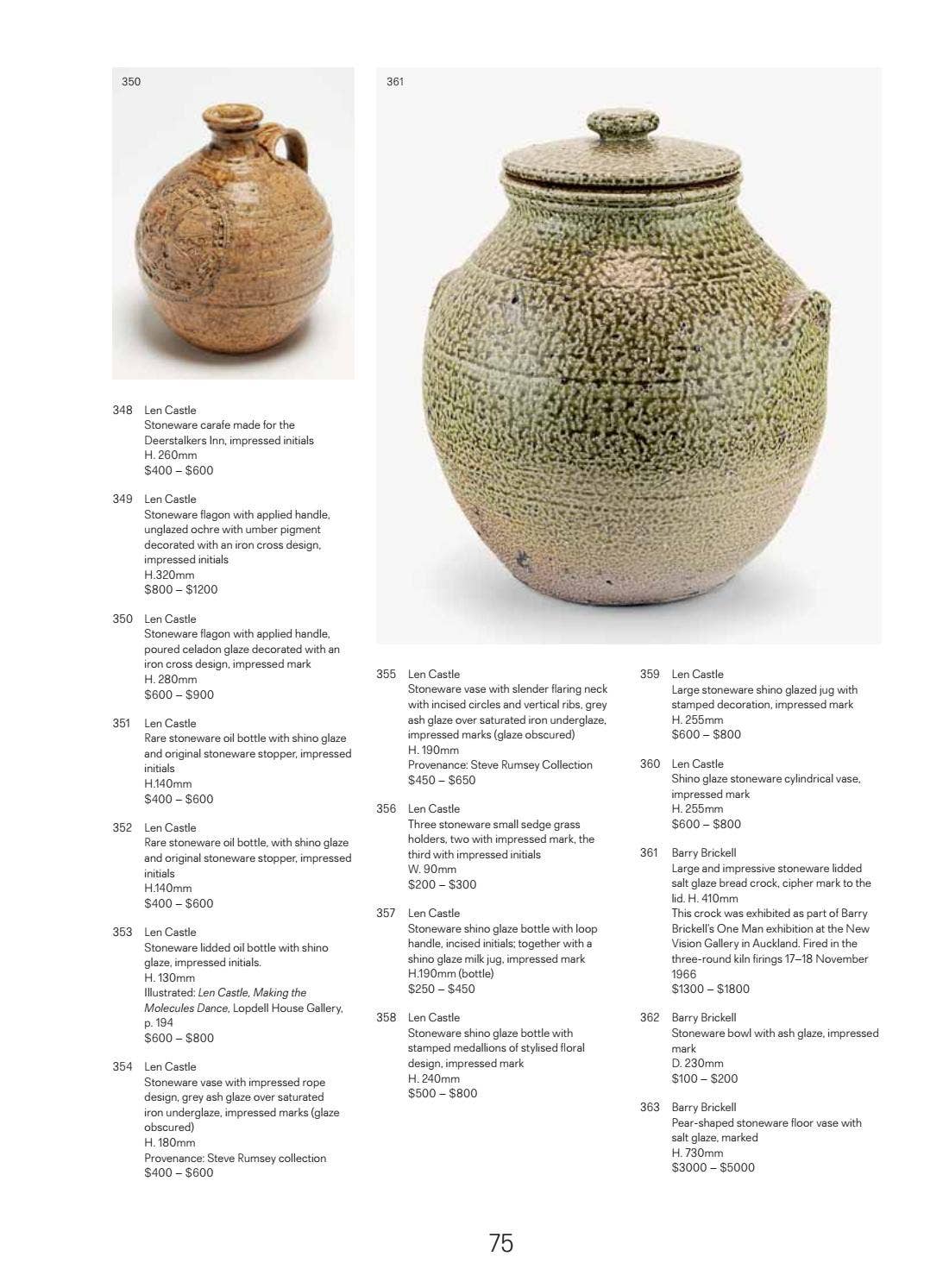 The Pat O'Connor Collection of NZ Studio Pottery by ART+OBJECT - Issuu