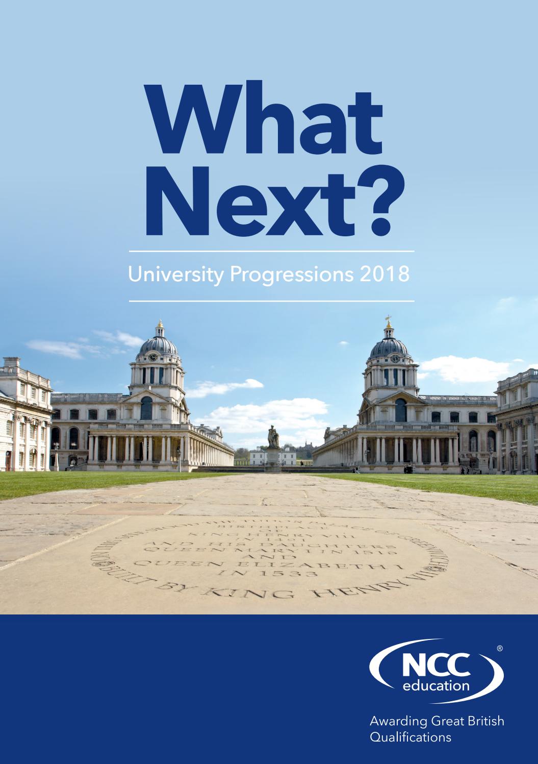 NCC Education Progression Booklet 2018 by NCC Education - Issuu