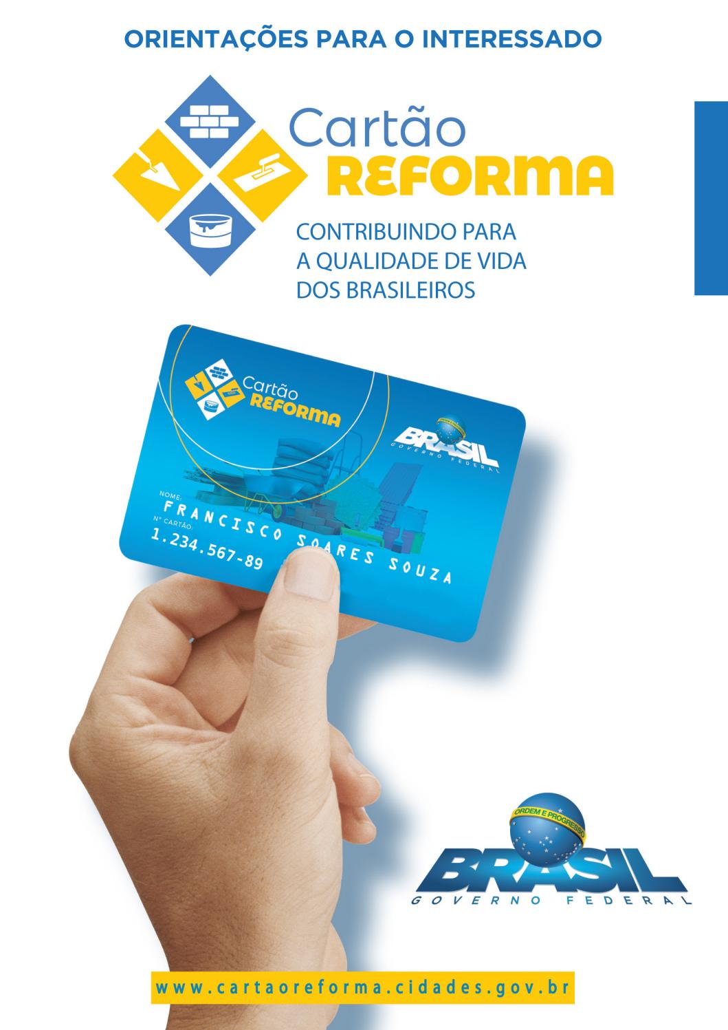 Manual de Orientação - Cartão Reforma by Prefeitura de Viana - Issuu