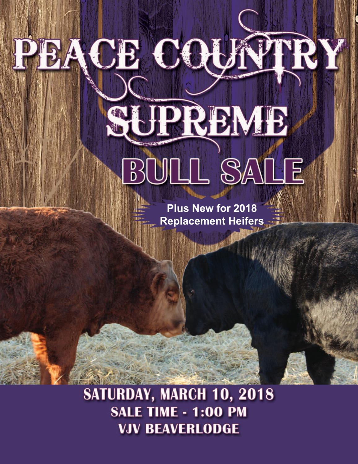 Peace Country Supreme 2018 Bull & Female Sale by DLMS-Cattlevids.ca - Issuu