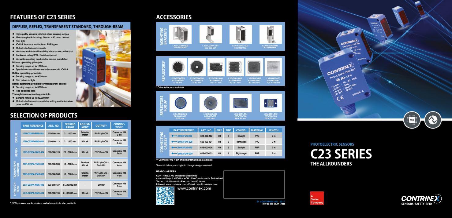 999 409 002 Flyer_ C23_Series_allrounders by Contrinex AG - Issuu