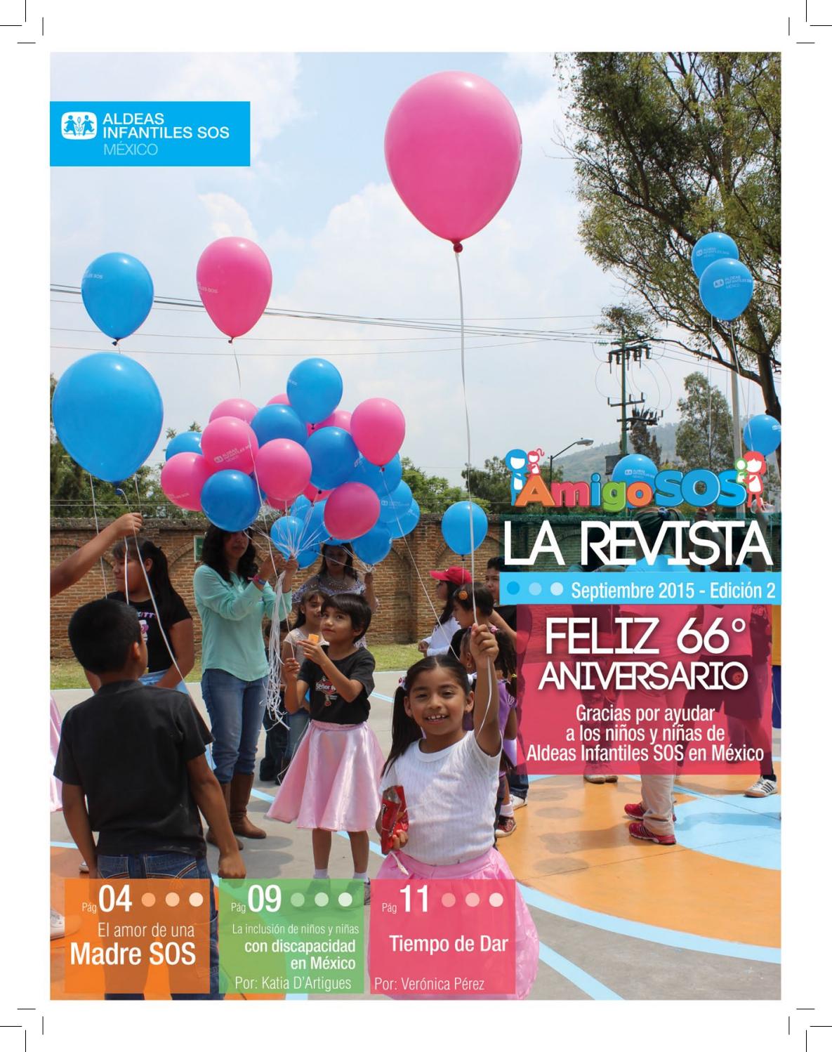 Revista SOS Septiembre 2015 - Sexta by Aldeas Infantiles SOS - Issuu