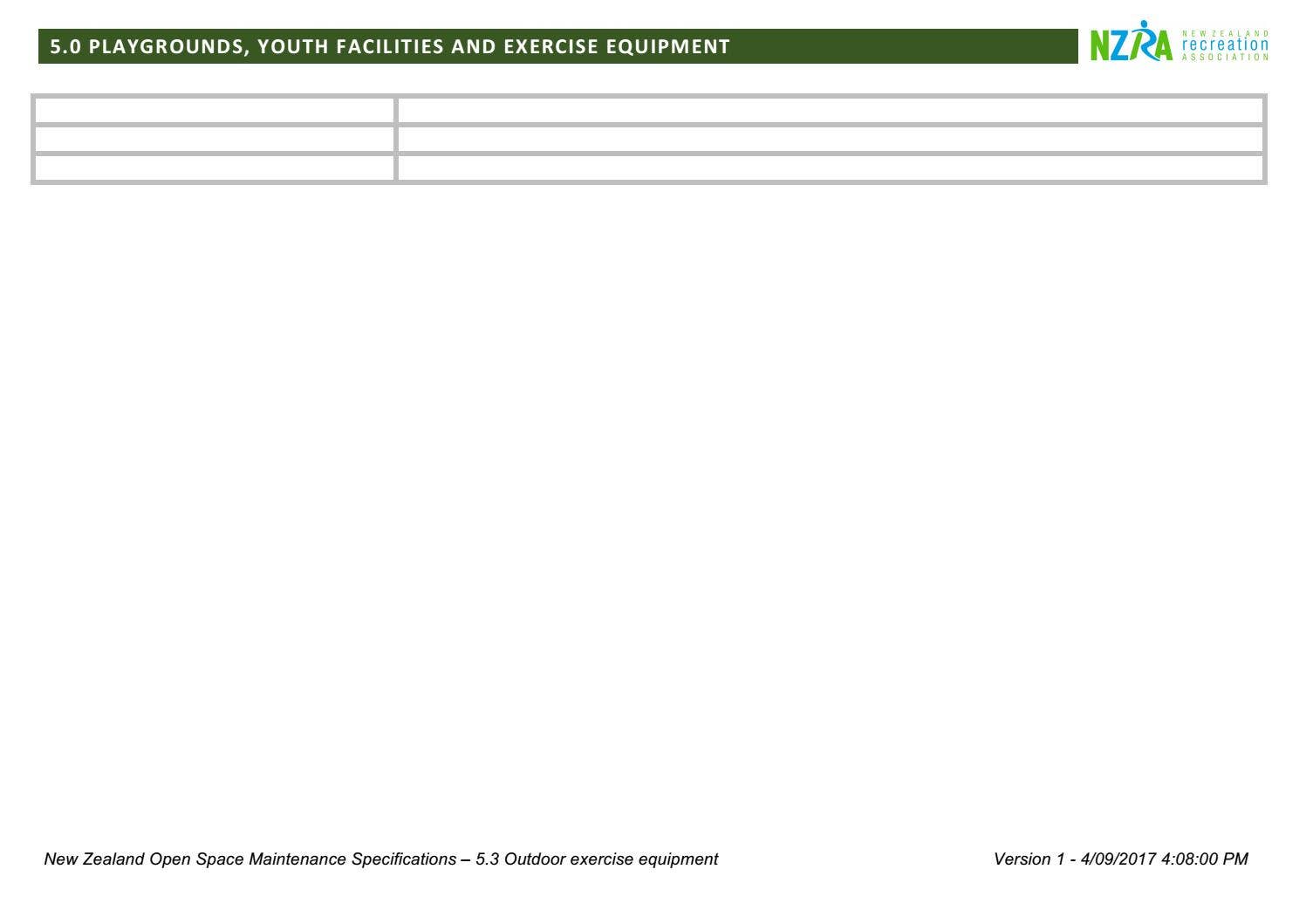 Open Spaces Maintenance Specifications 2018 by Recreation Aotearoa - Te ...