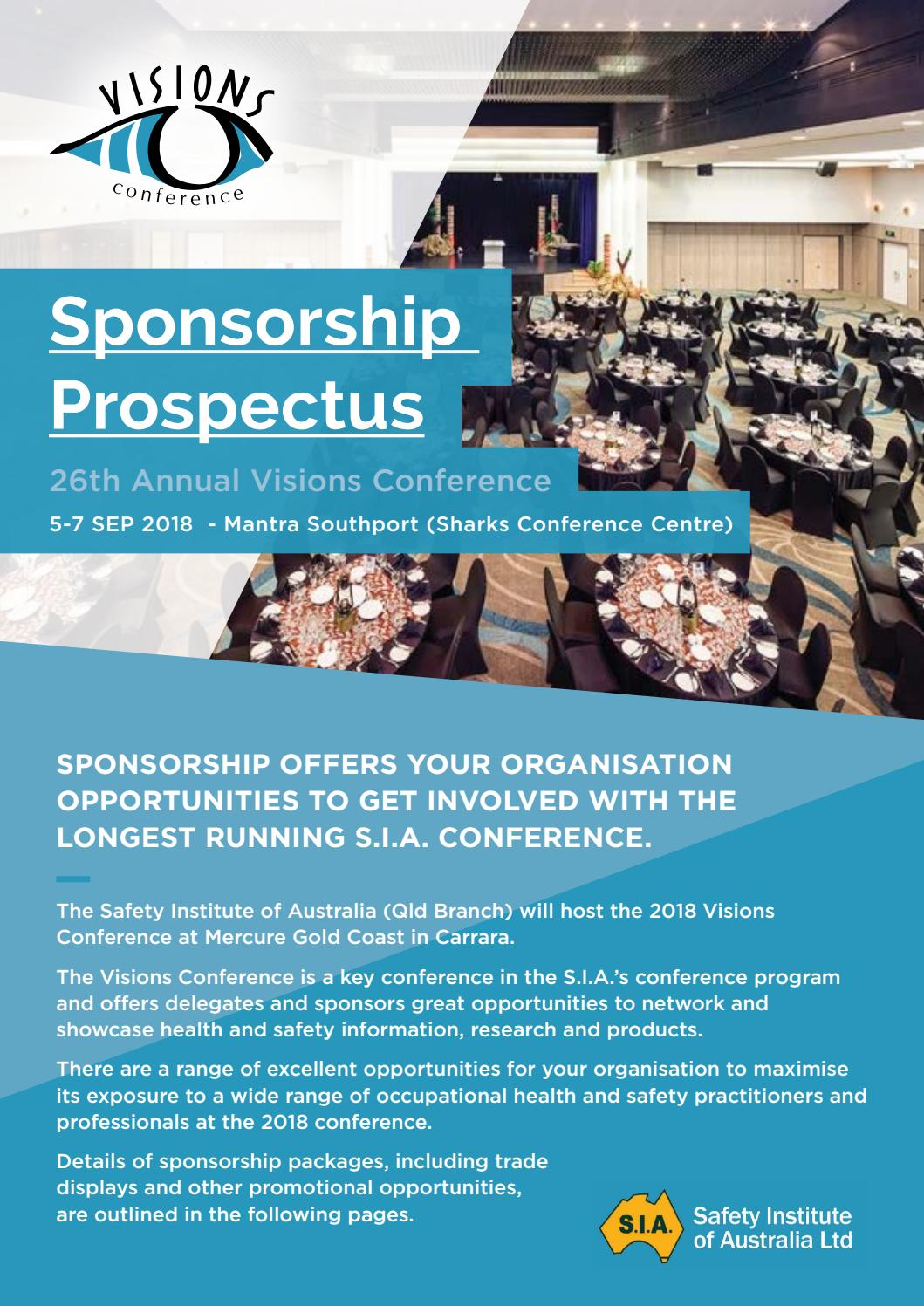 Visions conference 2018 - Sponsorship prospectus by Australian ...