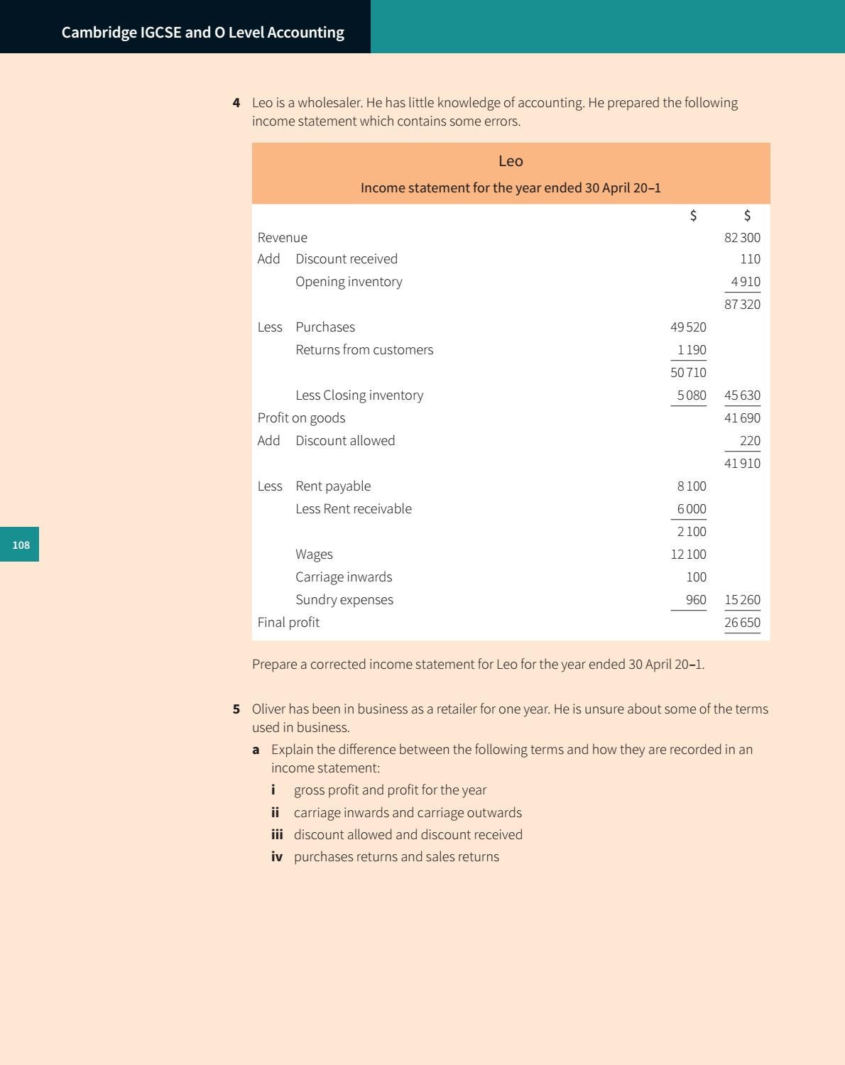 Preview Cambridge IGCSE® and O Level Accounting Coursebook (second ...