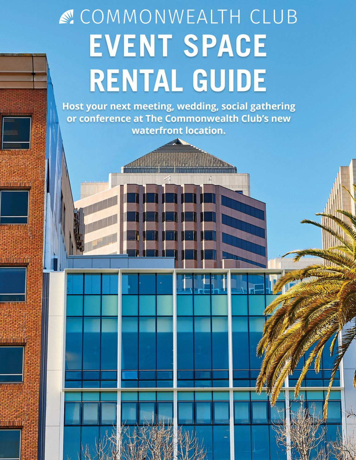 Commonwealth Club Event Space Rental Guide by The Commonwealth Club of ...