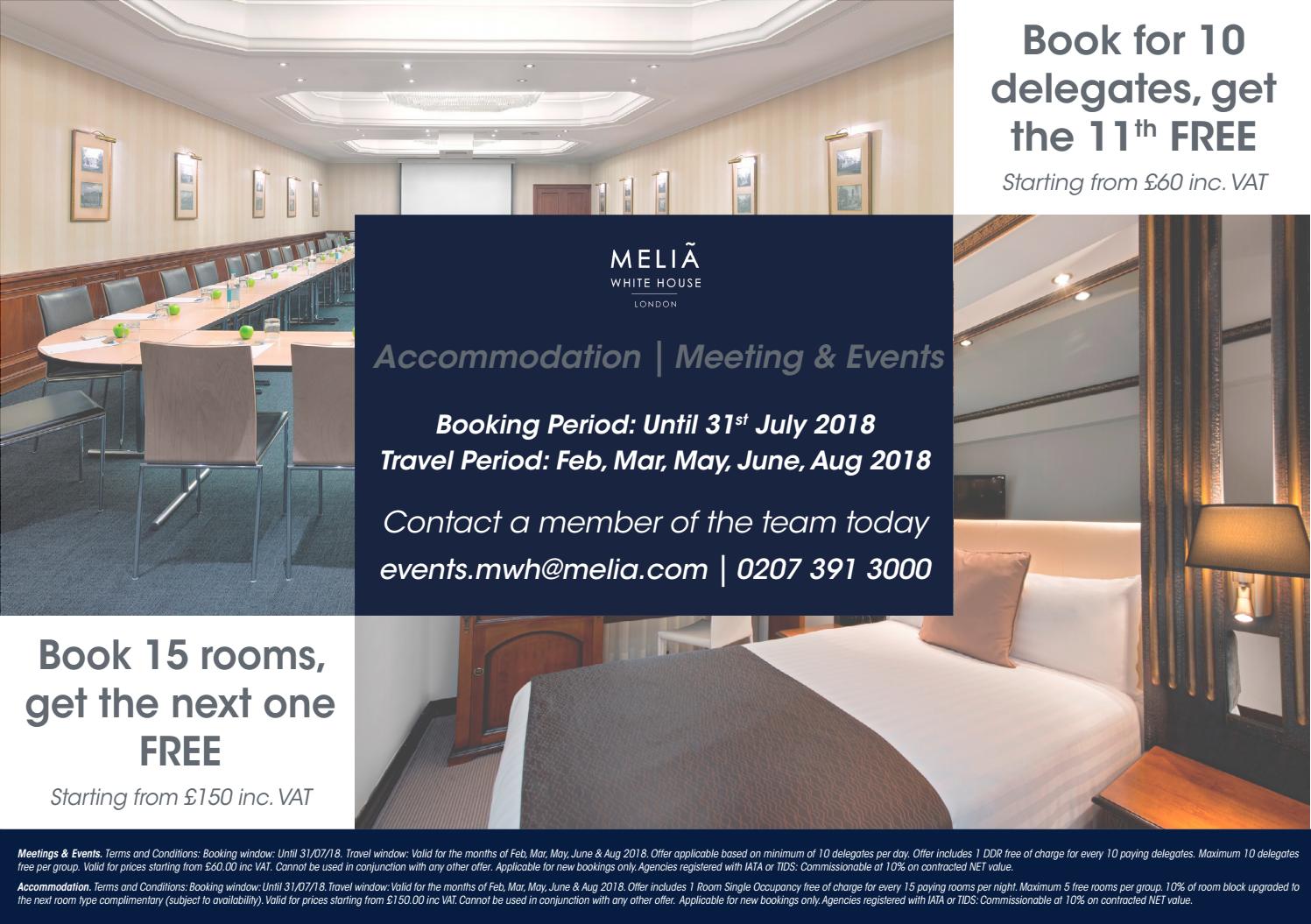 MICE Promotion by Melia Hotels International - Issuu