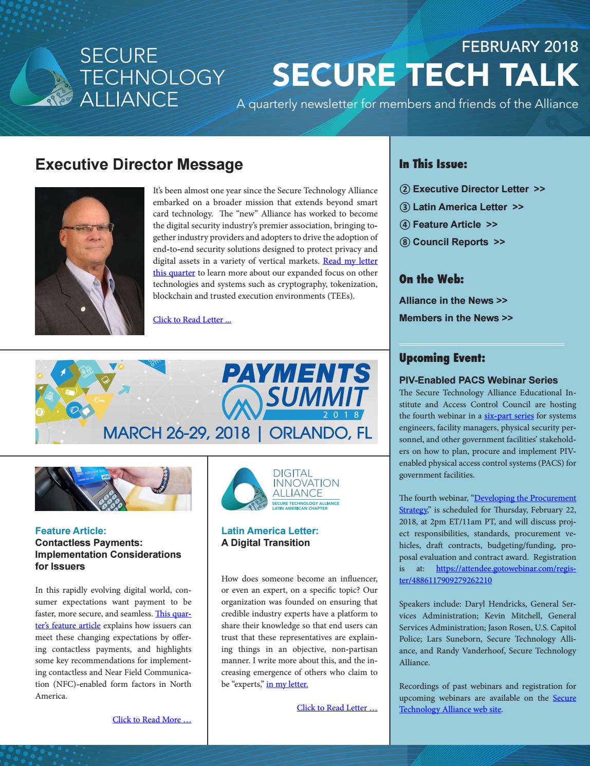 Secure Tech Talk, Q1-2018 by Secure Technology Alliance - Issuu