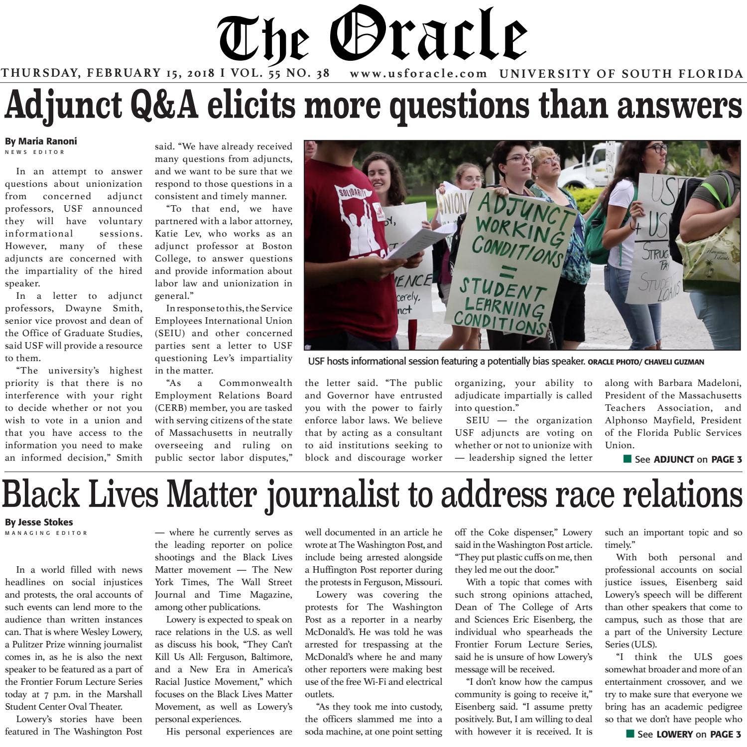 2-15-18 by USF Oracle - Issuu