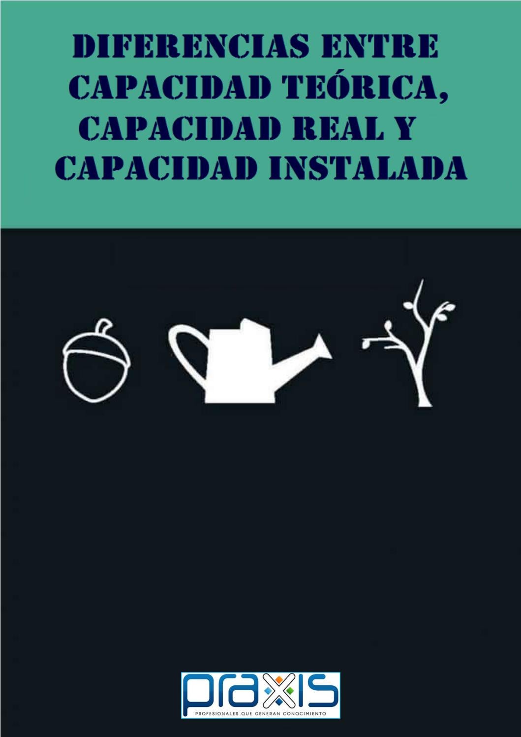 Diferencias entre capacidad teórica, capacidad real y capacidad ...