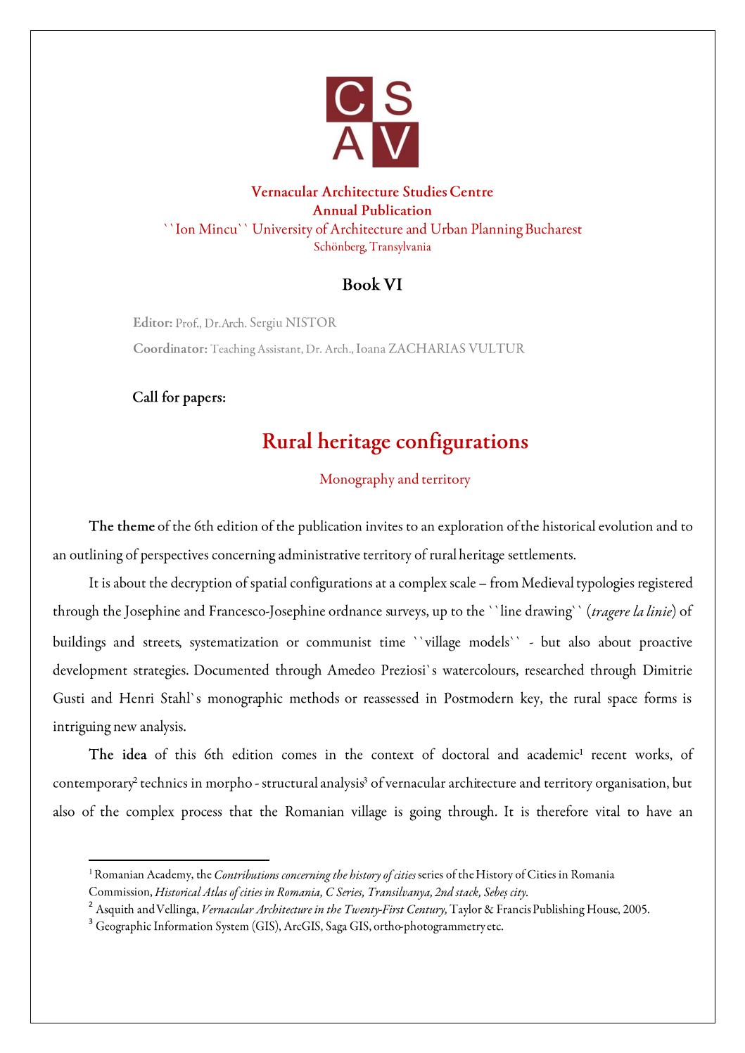 csav_vol-6_call-for-papers_en by Ioana Elena ZACHARIAS VULTUR - Issuu