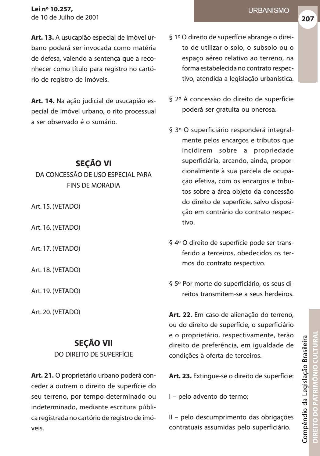Direito do Patrimônio Cultural – Compêndio da legislação brasileira by ...
