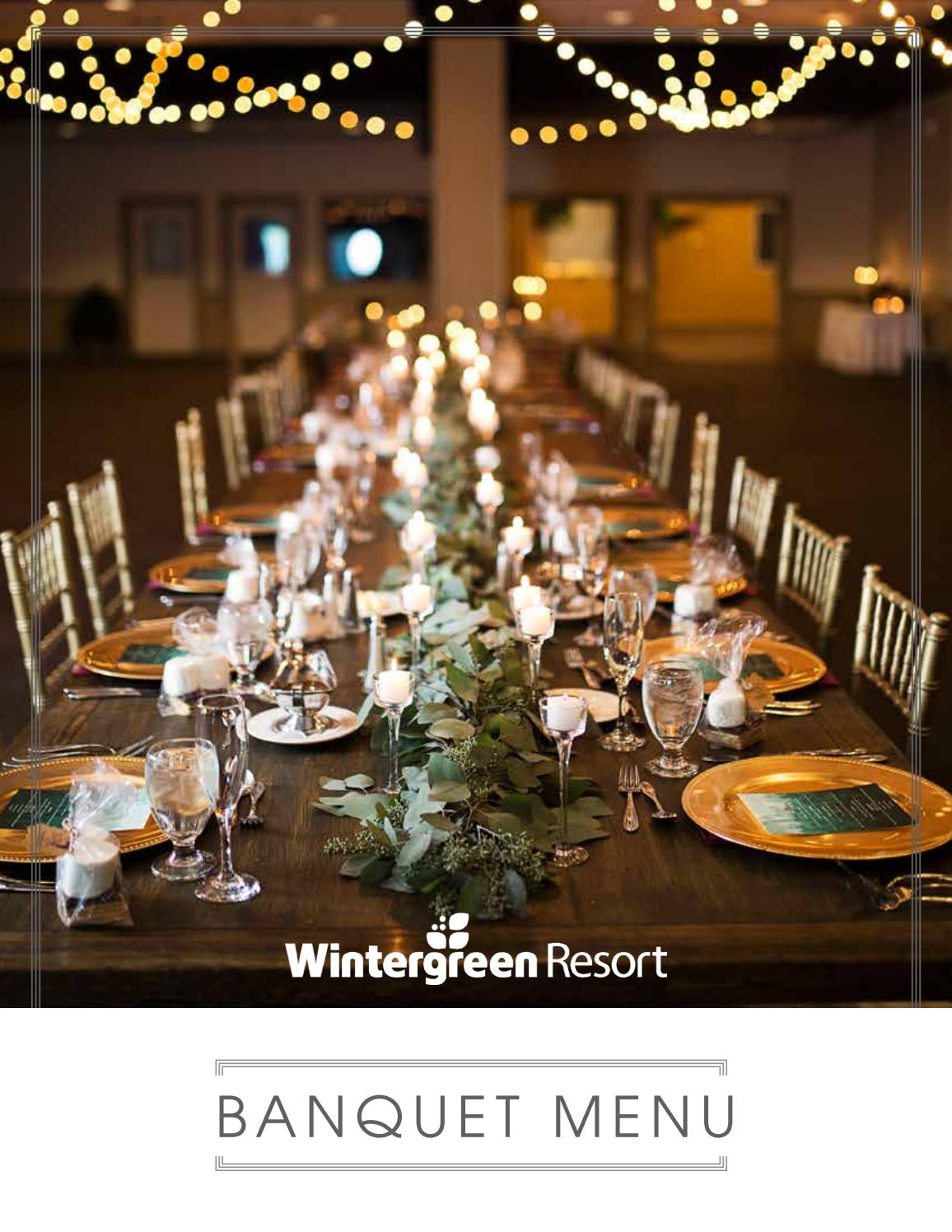 Wintergreen Resort Banquet Menu by Wintergreen Resort - Issuu
