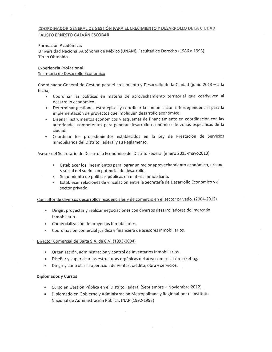 Cv fausto galván by Rogelio Curiel - Issuu