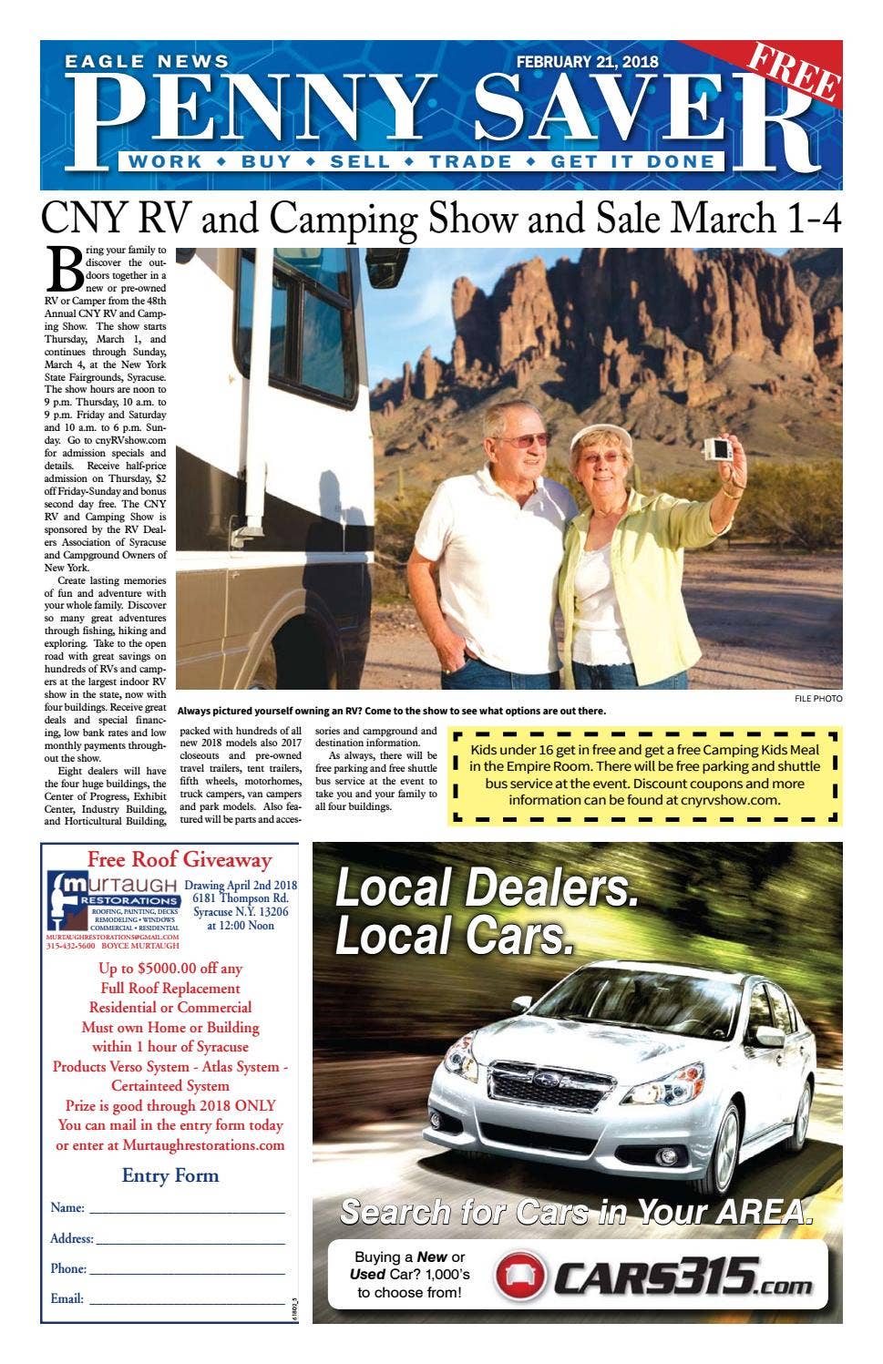 Penny saver feb 21 2018 by Eagle Newspapers - Issuu