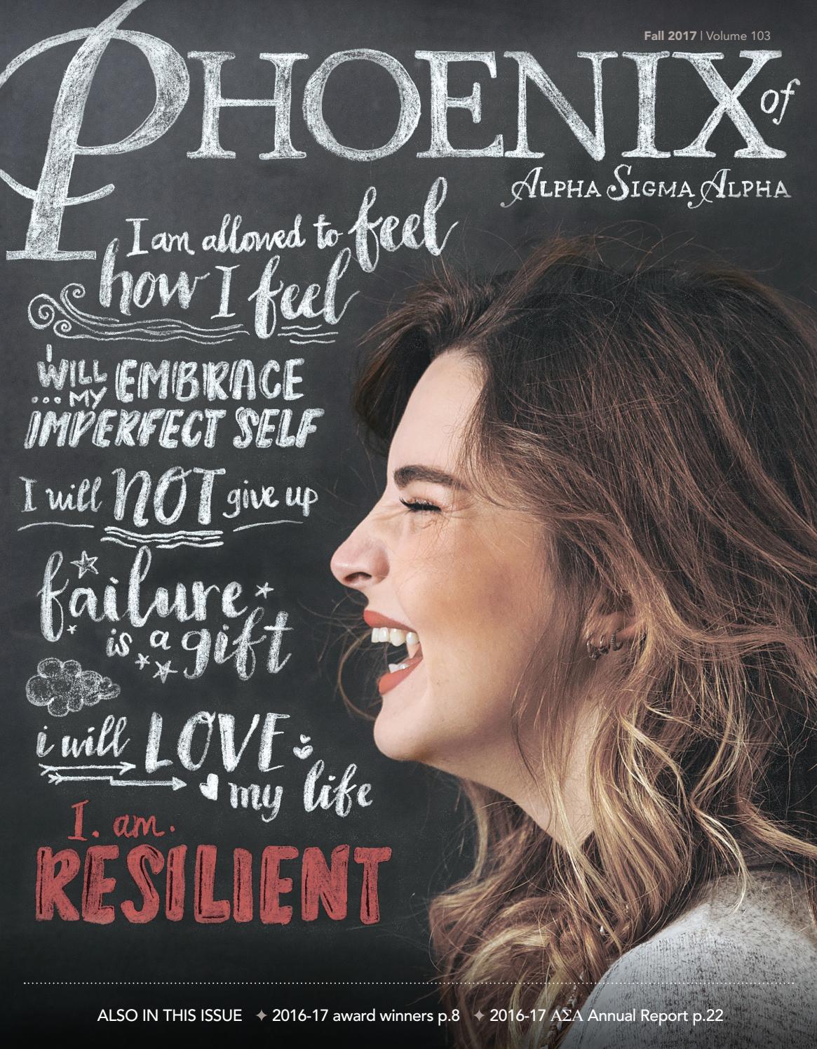 Phoenix of Alpha Sigma Alpha I Fall 2017 by Alpha Sigma Alpha Sorority ...