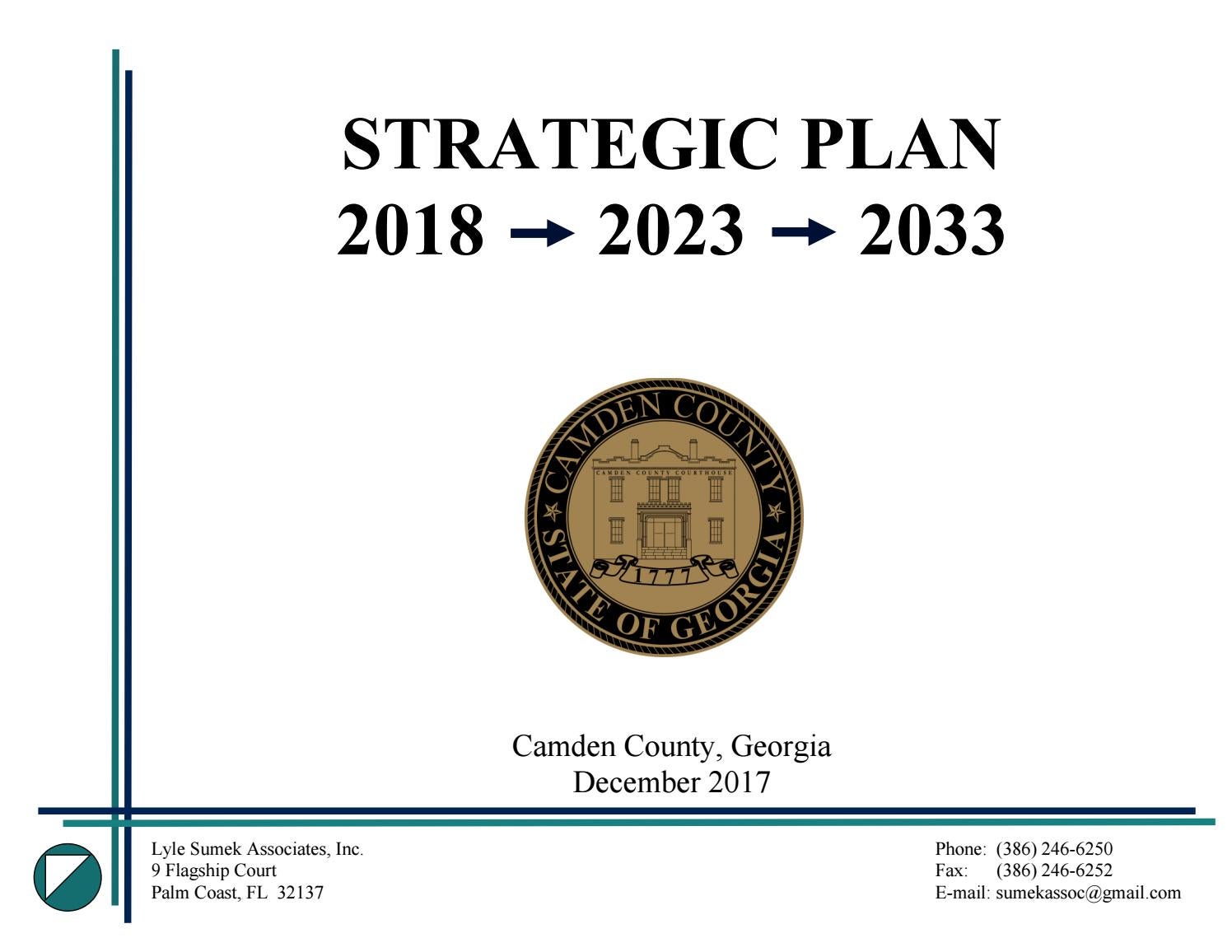 Strategic Plan 2018-2023-2033 by CamdenCountyBOC - Issuu