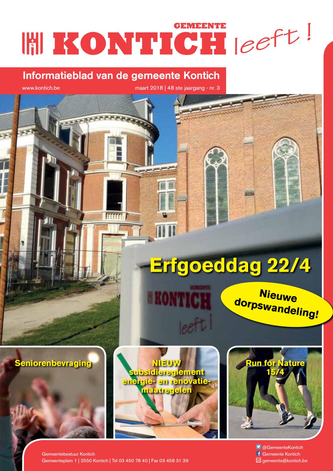 Infoblad gemeente Kontich maart - april 2018 by Lokaal Bestuur Kontich ...