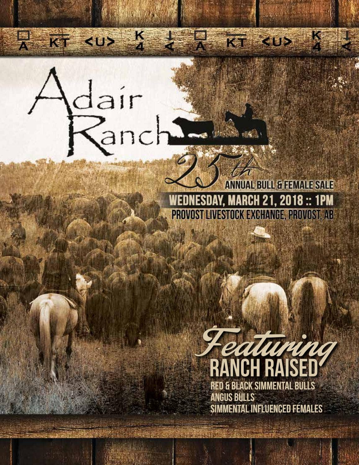 Adair Ranch 25th Anniversary Bull & Female Sale by Bohrson Marketing ...