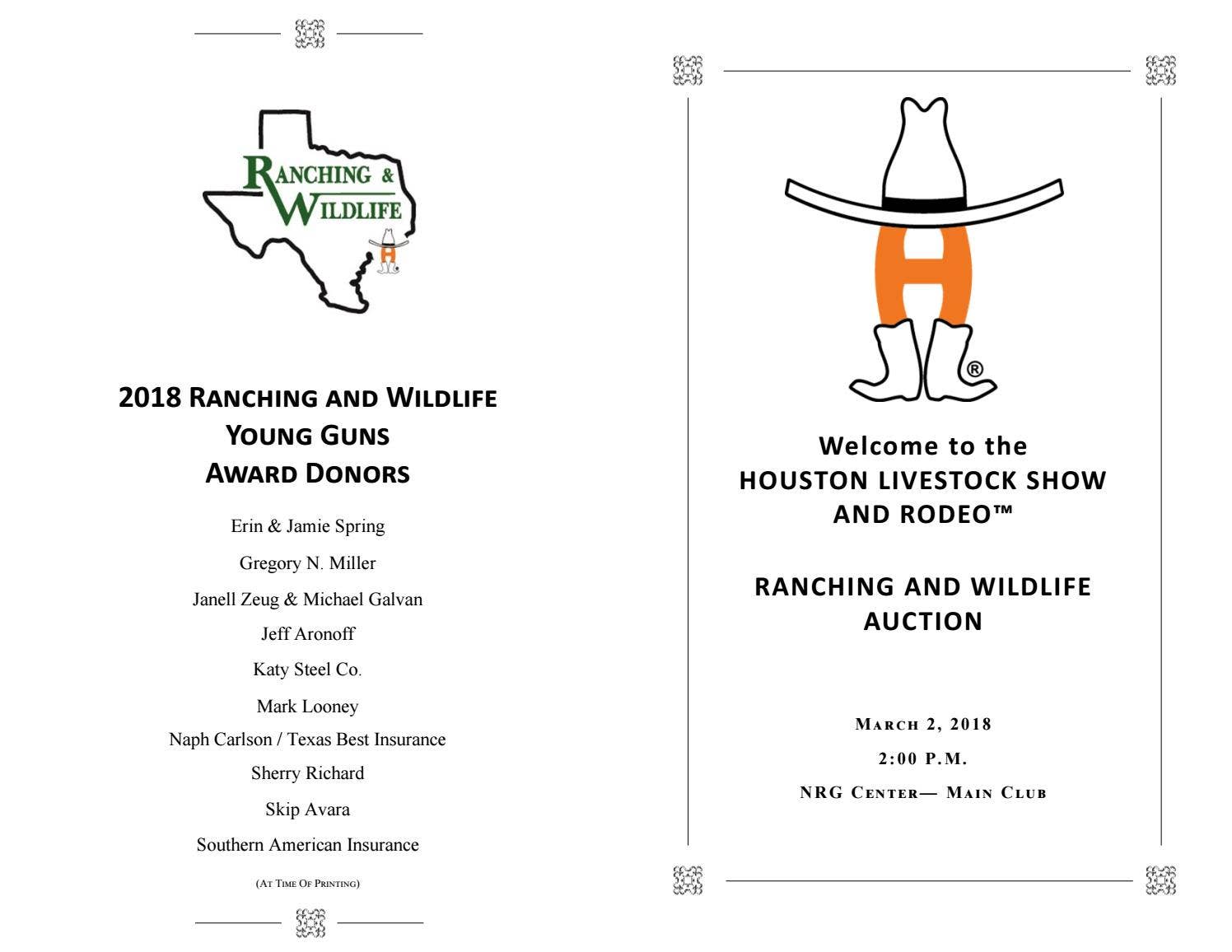 2018 rw auction booklet by Ranch House Designs - Issuu