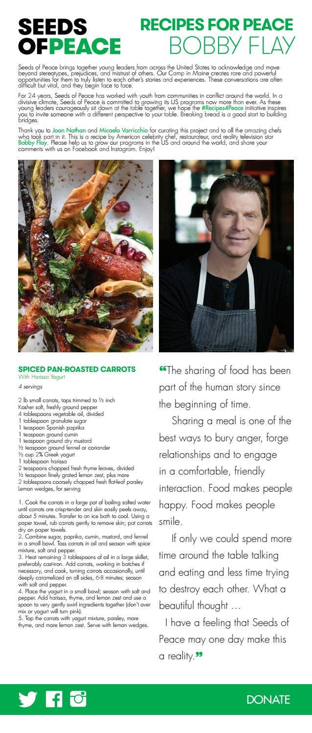 Recipes For Peace by Seeds of Peace - Issuu