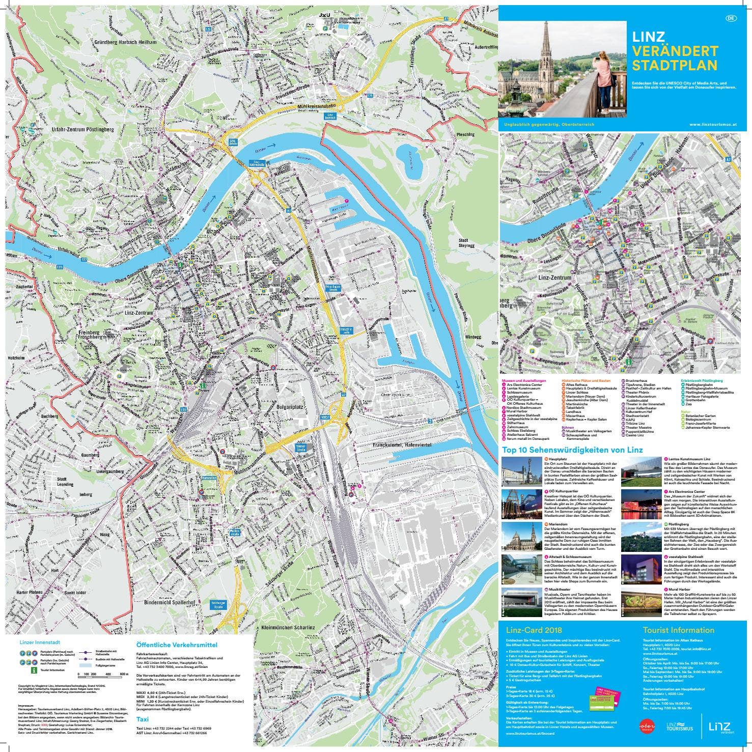 Stadtplan Linz 2018 by Linz Tourismus - Issuu