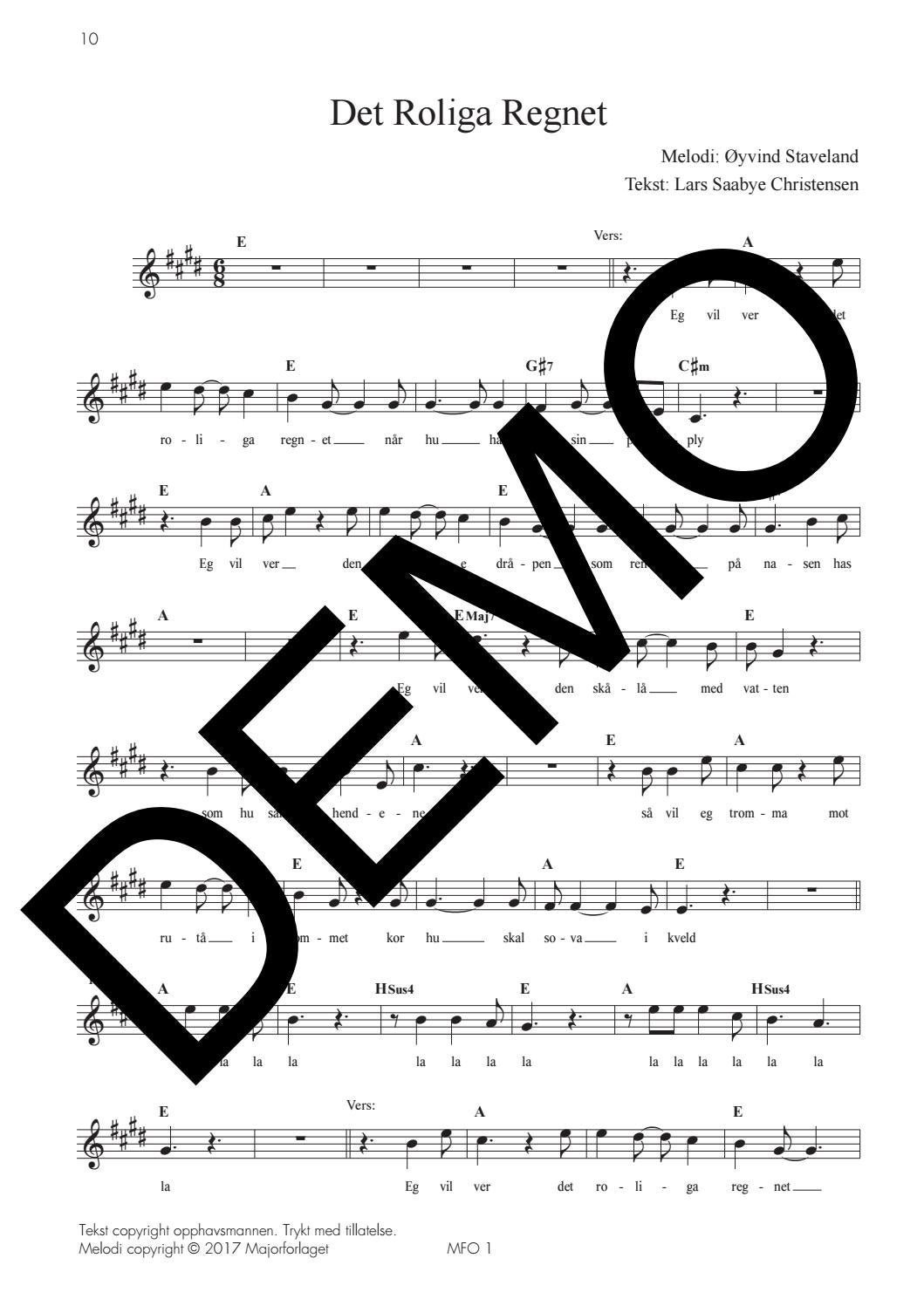 Vamp lalala det roliga regnet by Musikkforlagene - Issuu