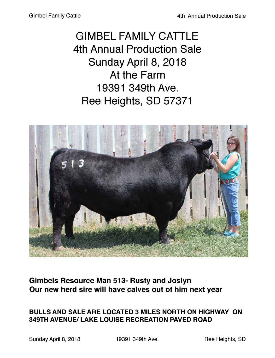 Gimbel Family Cattle - 2018 Production Sale Catalog by LivestockDirect ...