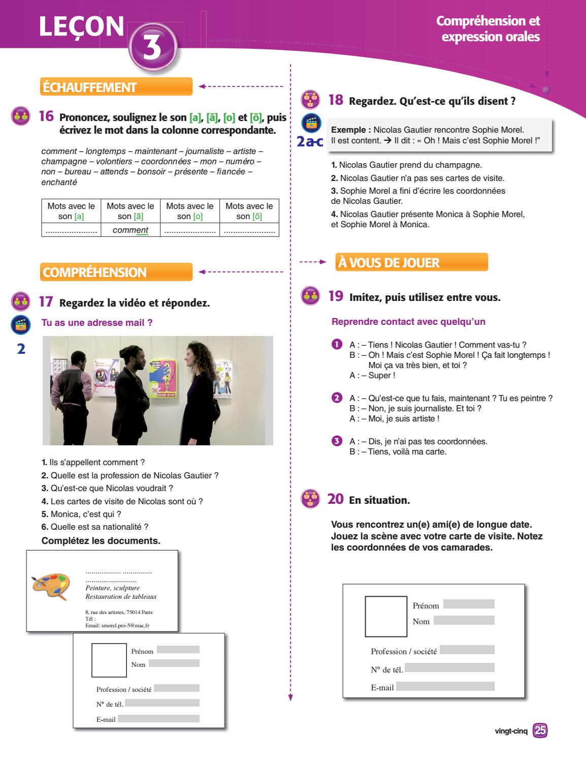 Extrait Interactions 1 - A1.1 by CLE International - Issuu