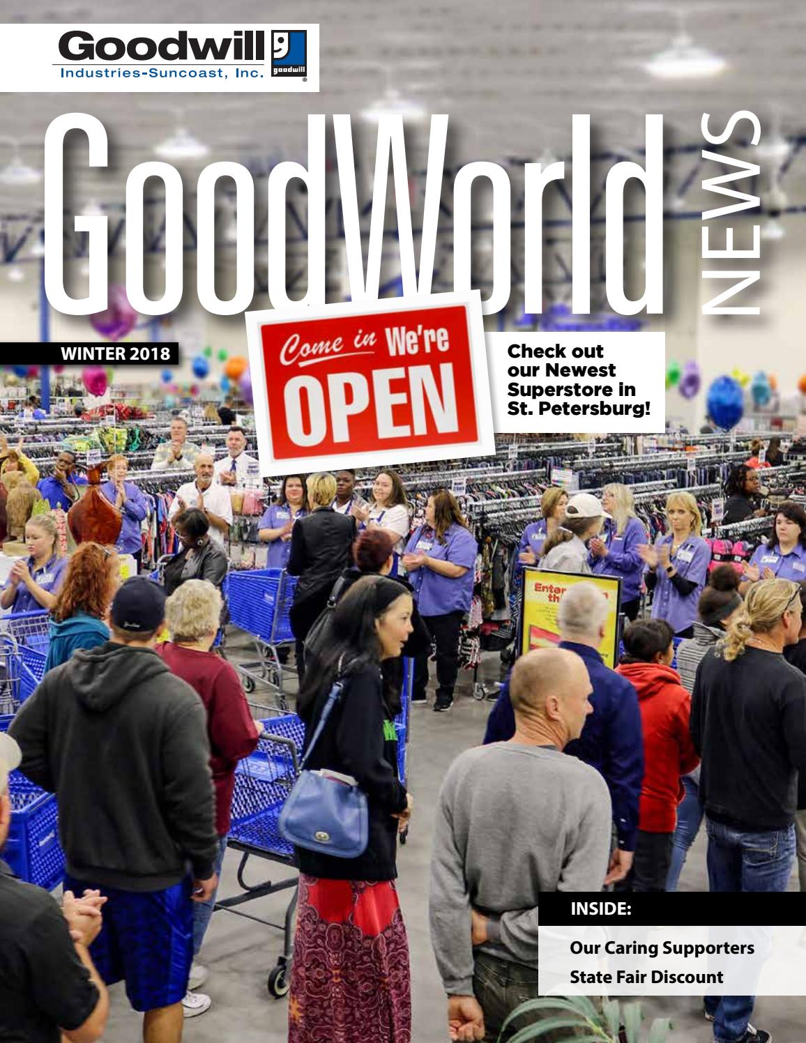 GoodWorld News Winter 2018 by Goodwill Industries-Suncoast, Inc. - Issuu