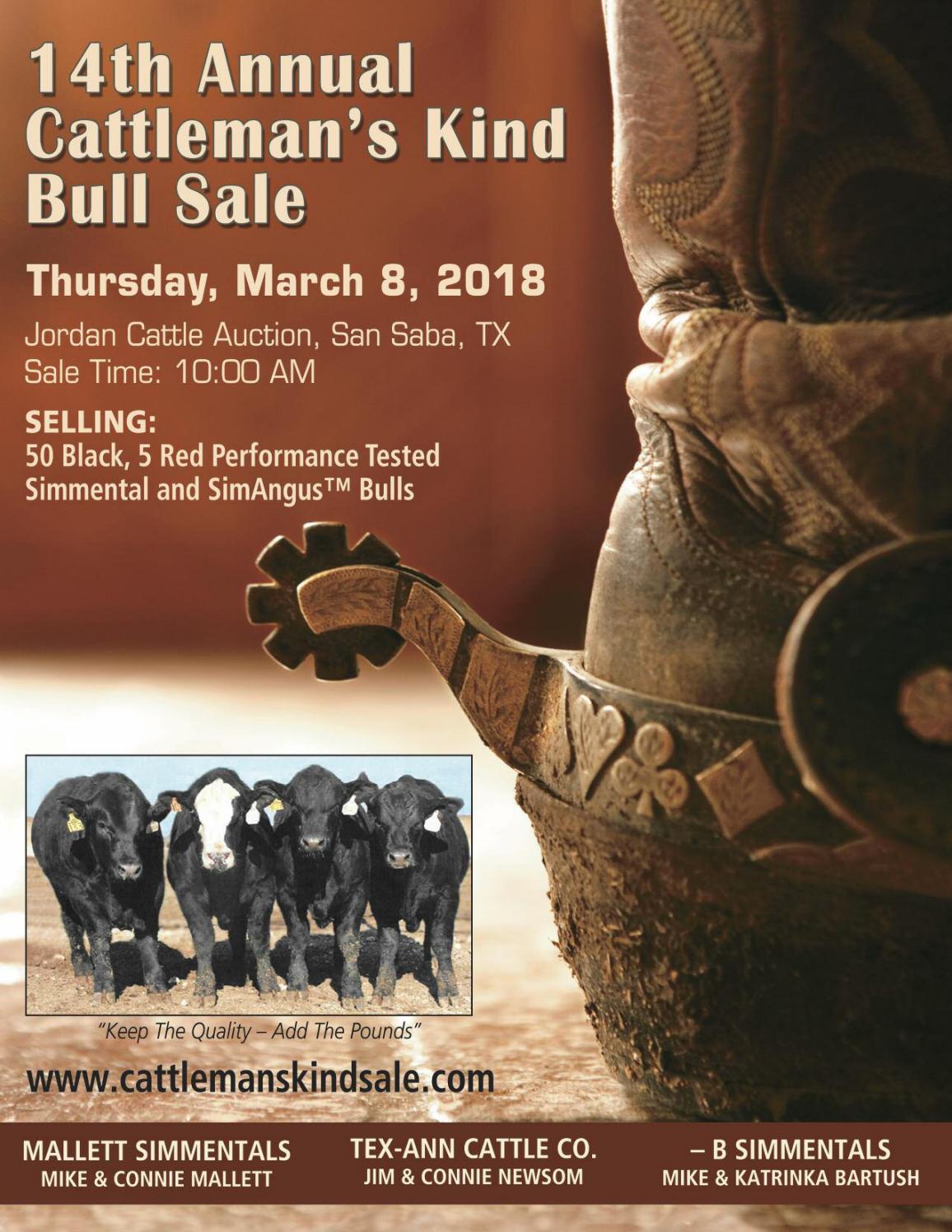 Cattleman's Kind Bull Sale 2018 Catalog by American Simmental ...