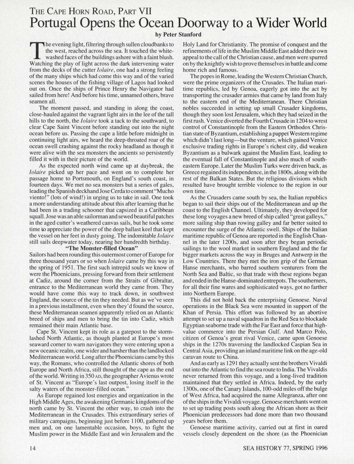 Sea History 077 - Spring 1996 by National Maritime Historical Society ...