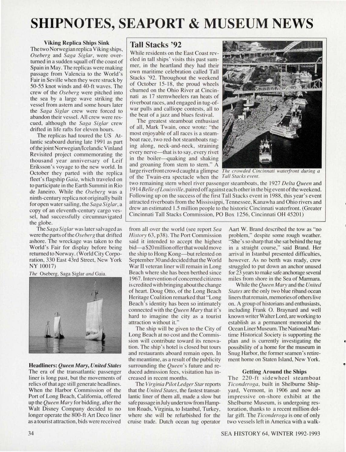 Sea History 064 - Winter 1992-1993 by National Maritime Historical ...